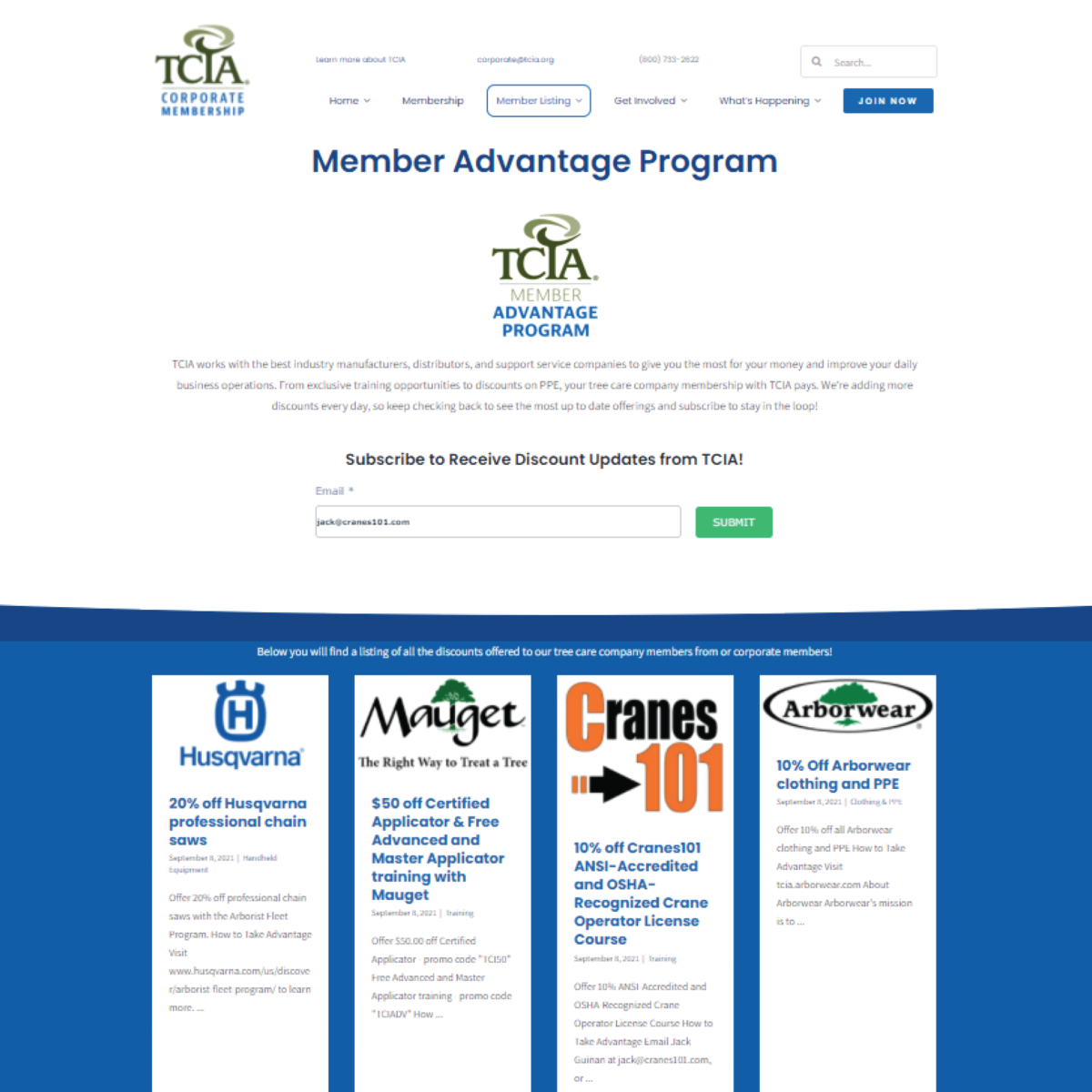 Corporate Member News - Tree Care Industry Association Corporate Membership